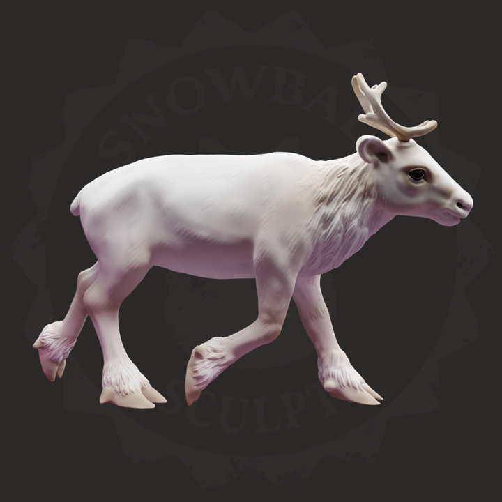 3D Printable Dasher - Reindeer by Snowball Sculpts