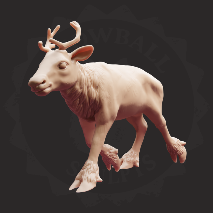 3D Printable Dasher - Reindeer by Snowball Sculpts