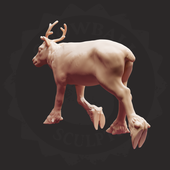 3D Printable Dasher - Reindeer by Snowball Sculpts