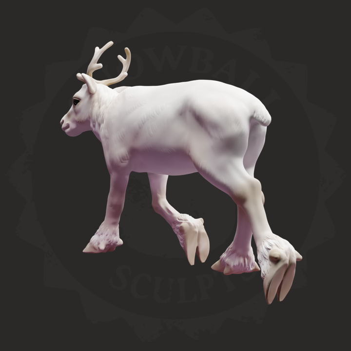 3D Printable Dasher - Reindeer by Snowball Sculpts