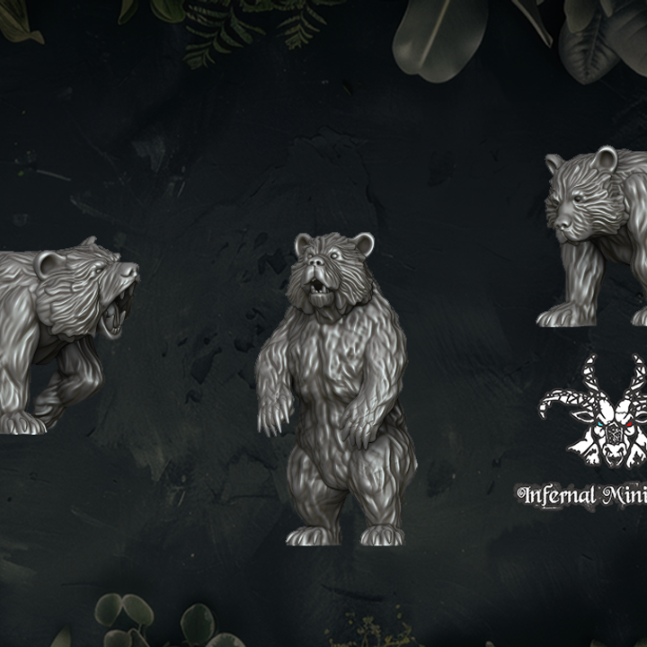 3D Printable Forest Animals Pack by Infernal Miniatures