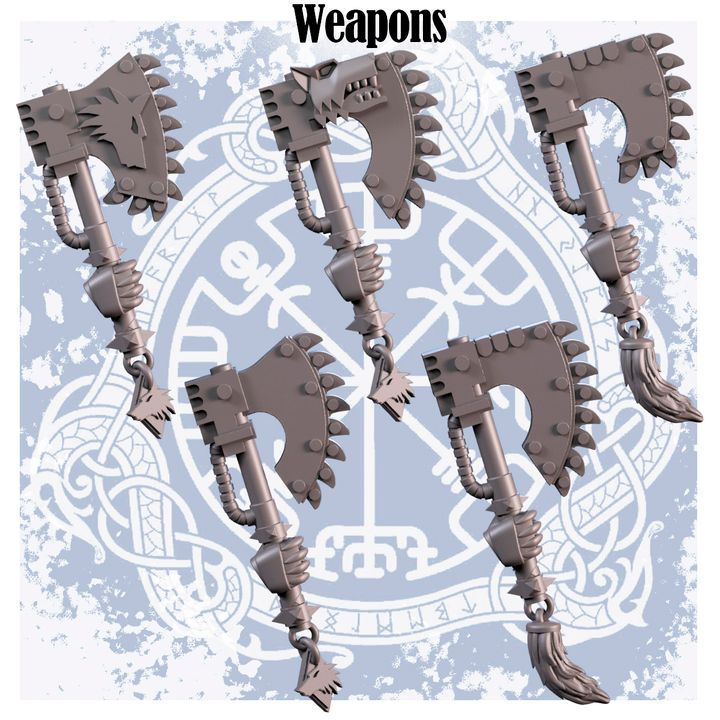 3D Printable Chain Axes by Sergeant Hammer