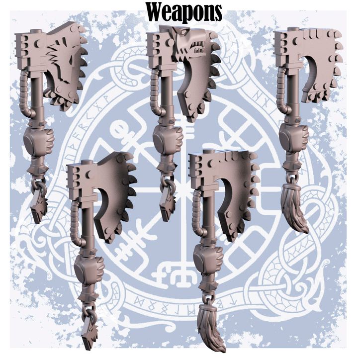 3D Printable Chain Axes by Sergeant Hammer