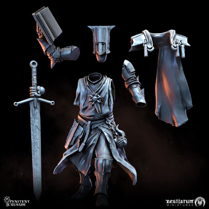 3D Printable Bulwark Consecrator | Penitent Crusade | Paladin by ...