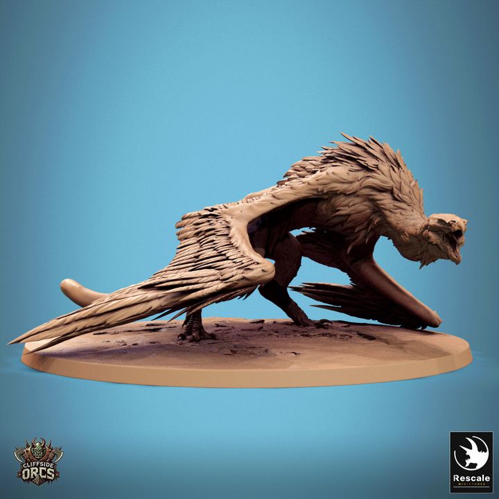 3D Printable Giant Vulture by Rescale Miniatures