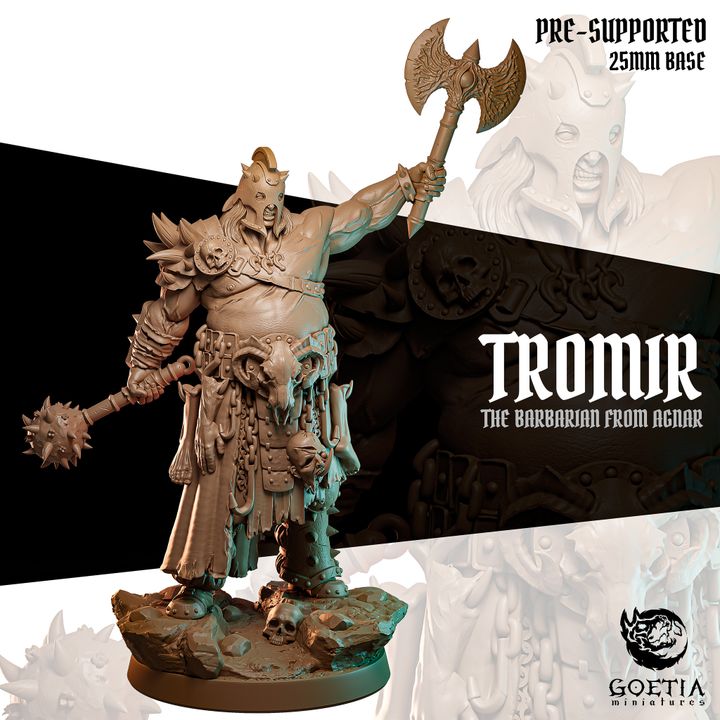 3D Printable The Barbarian From Agnar - Tromir by Goetia Miniatures
