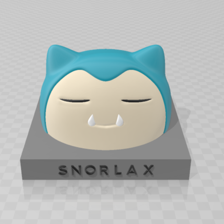 3D Printable Snorlax's bust by Franco