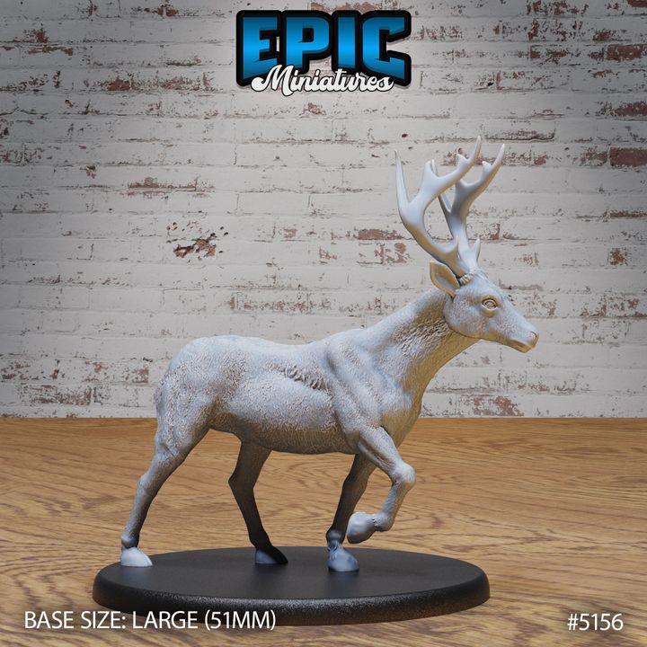 3D Printable Deer Set / Hoofed Wild Animal / Stag / Antler Creature ...