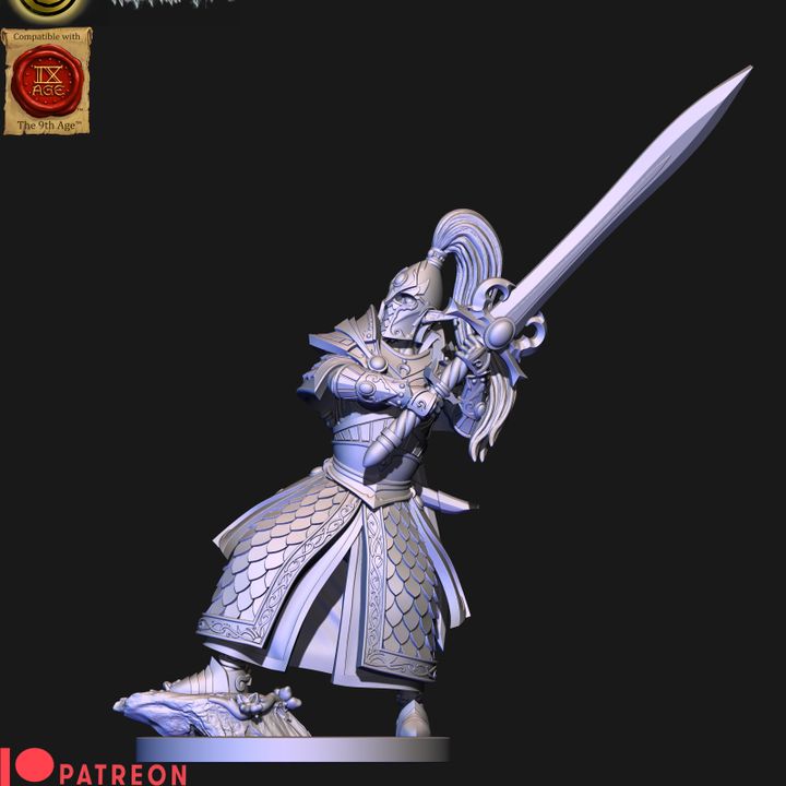 3D Printable High elves Swordmasters (elf) by HoloMiniatures