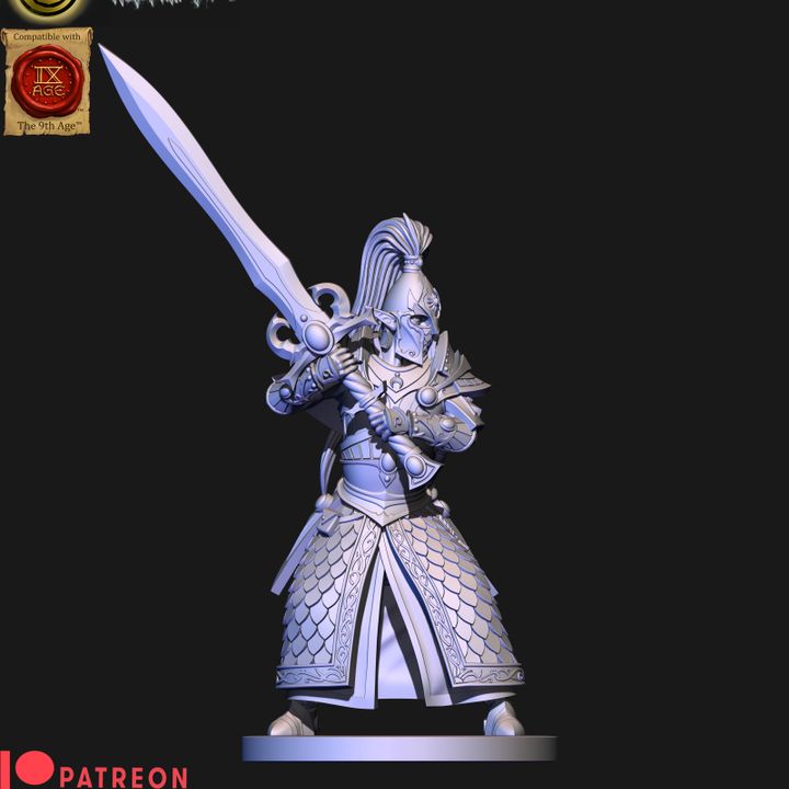 3D Printable High elves Swordmasters (elf) by HoloMiniatures