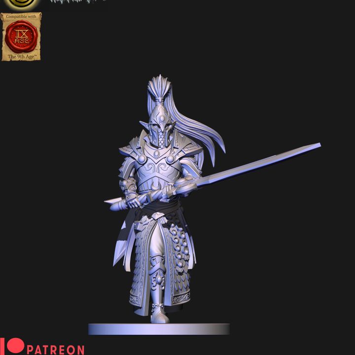 3D Printable High elves Swordmasters (elf) by HoloMiniatures