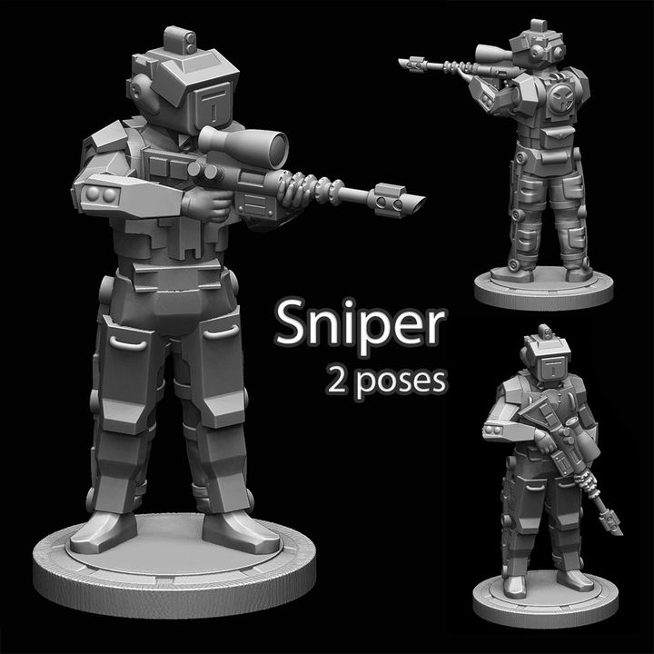 3D Printable Sniper by WerewolF