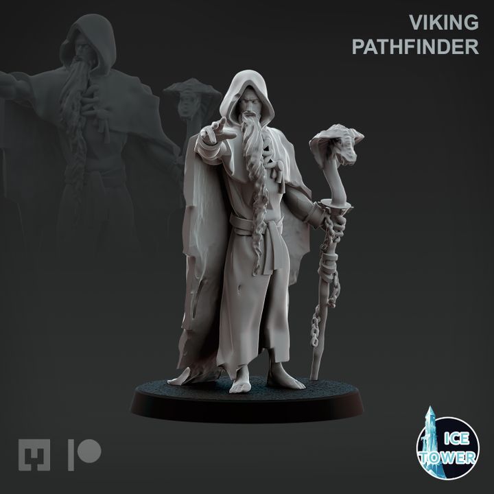 3D Printable Viking - Pathfinder by Ice Tower