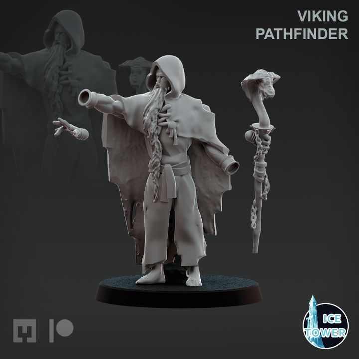 3D Printable Viking - Pathfinder by Ice Tower