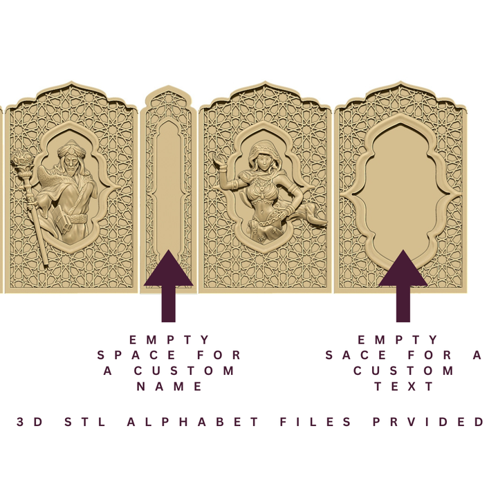 3D Printable Creative DM Screen - Arabian Nights Theme by MiniaturesCraze