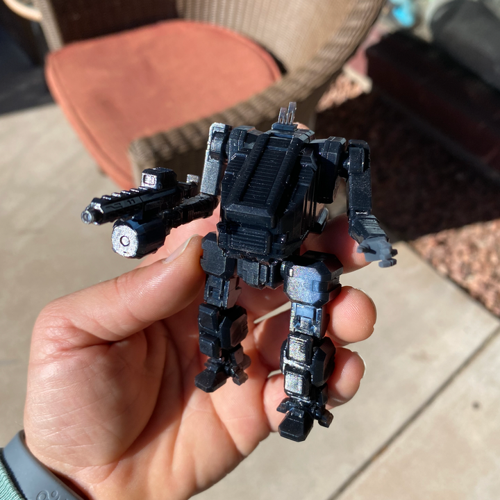 3D Printable Mecha Guard Light Walker by Eric