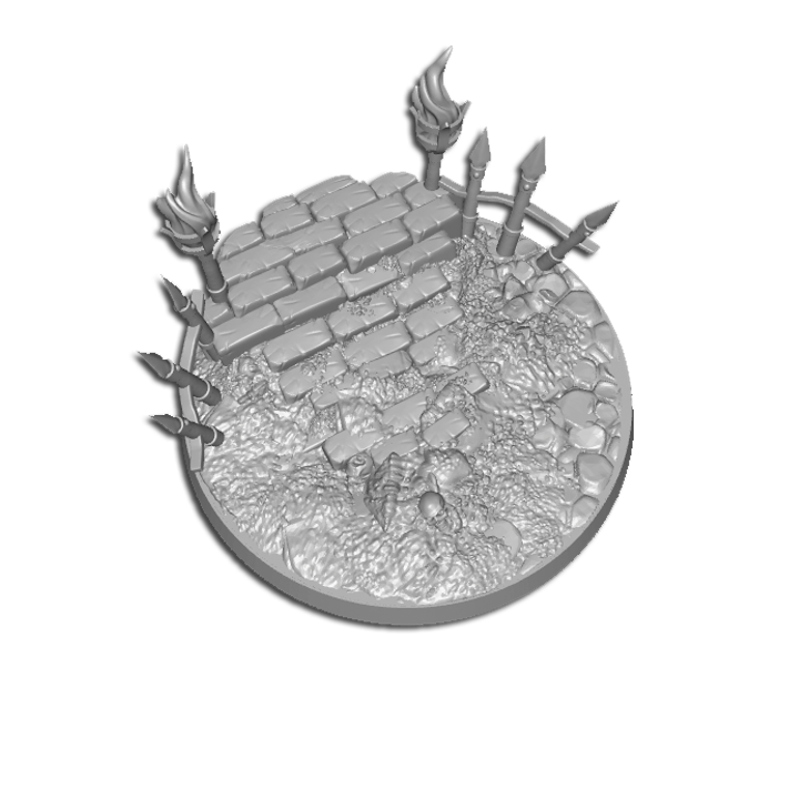 3D Printable CHAOS Bases and Toppers for your Miniatures by Warg'Name