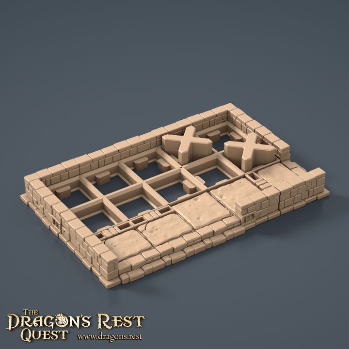 3D Printable Sample Dungeon - Dragon's Rest Clip System by The Dragon's ...