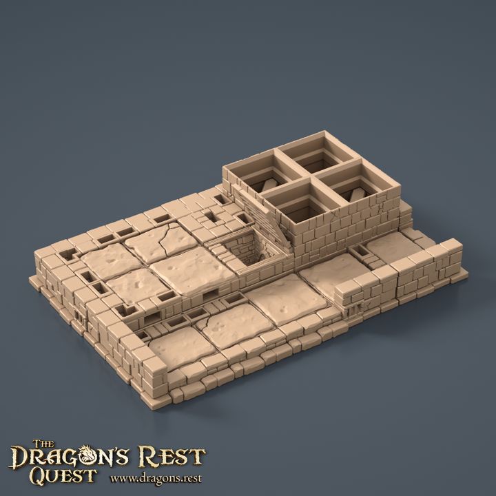3D Printable Sample Dungeon - Dragon's Rest Clip System by The Dragon's ...