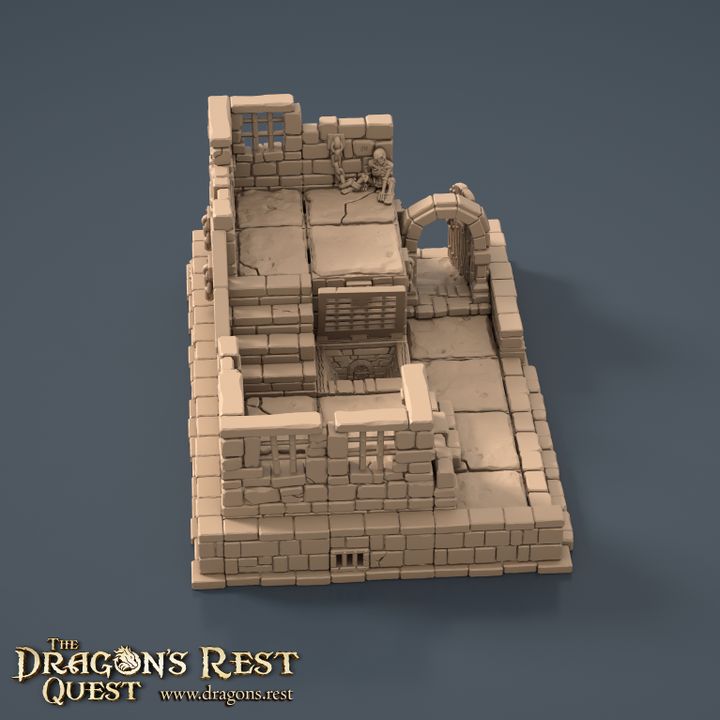 3D Printable Sample Dungeon - Dragon's Rest Clip System by The Dragon's ...
