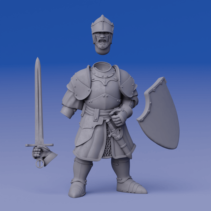 3D Printable Captain A multipart by vector.miniatures