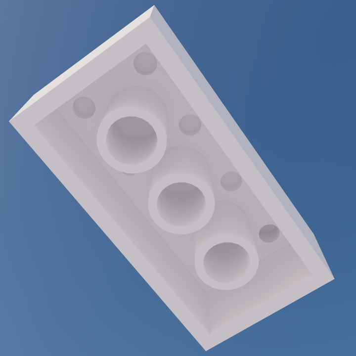 3D Printable LEGO Brick - 2X4 by VLAD-MARIUS