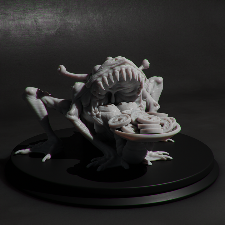 3D Printable Greedy Creature by Toni Rabaron