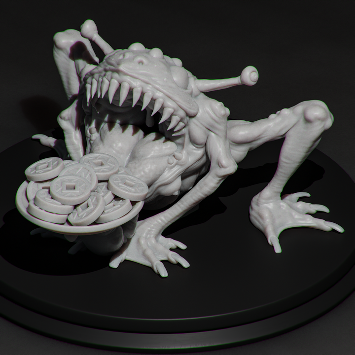 3D Printable Greedy Creature by Toni Rabaron
