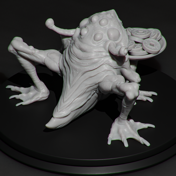 3D Printable Greedy Creature by Toni Rabaron