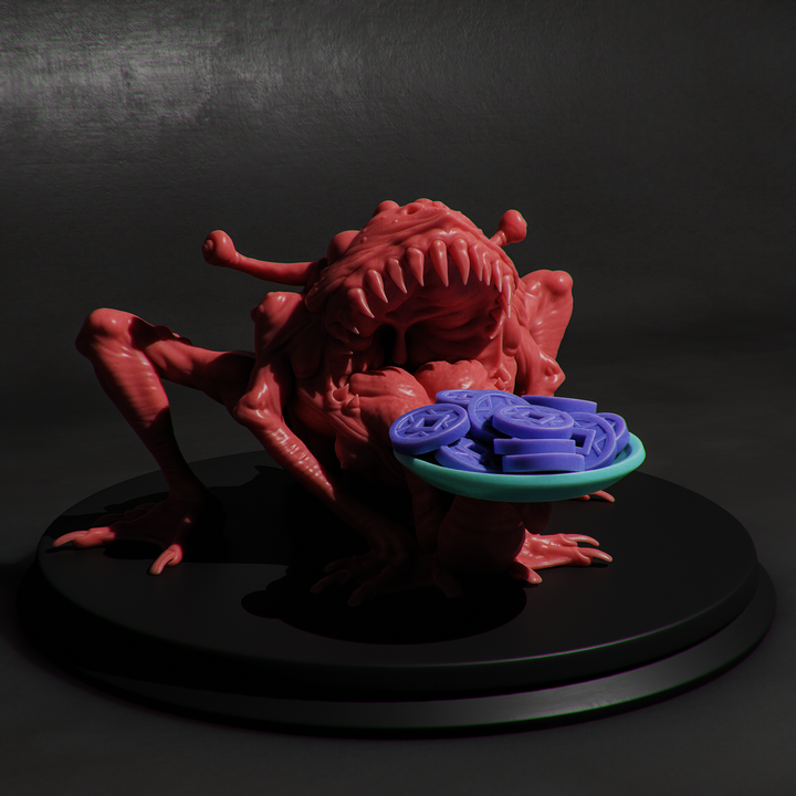 3D Printable Greedy Creature by Toni Rabaron