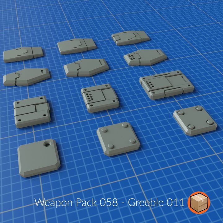 3D Printable WEAPON PACK 058 by Norman Caguiat