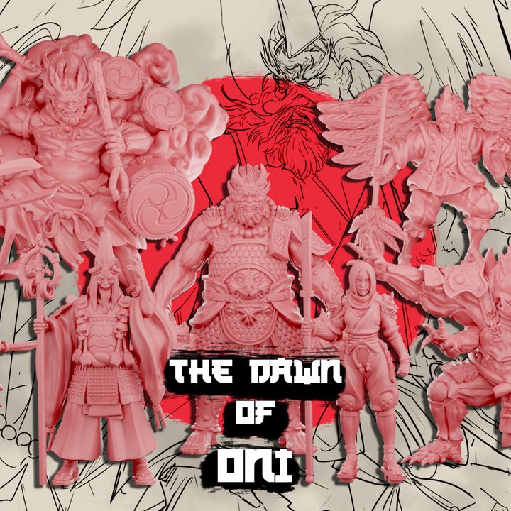 3D Printable Dawn of Oni Complete Pack by Saga Miniatures