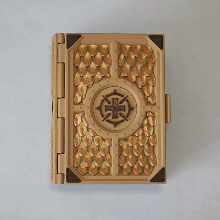 3D Printable DnD Dice Book by 3DTechDesigns