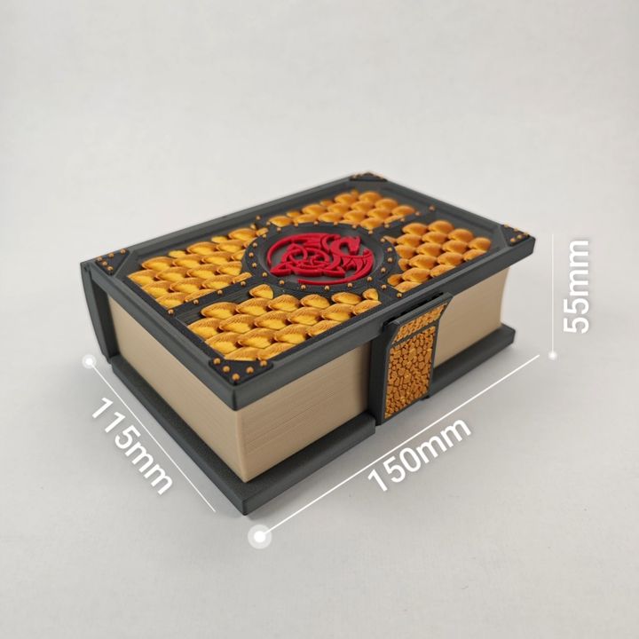 3D Printable DnD Dice Book by 3DTechDesigns