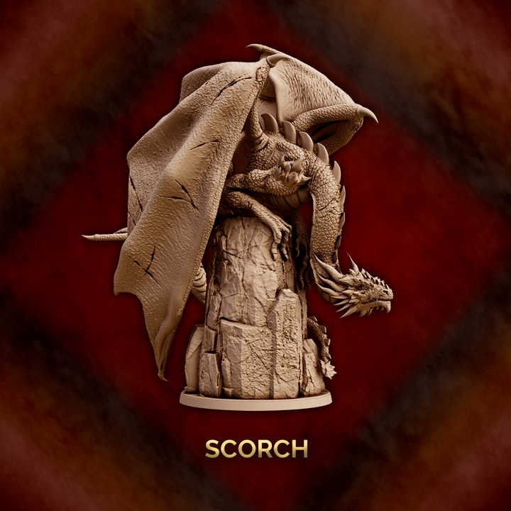 3D Printable Armored Dragonnel Mounted Knight by Artificers_Mini