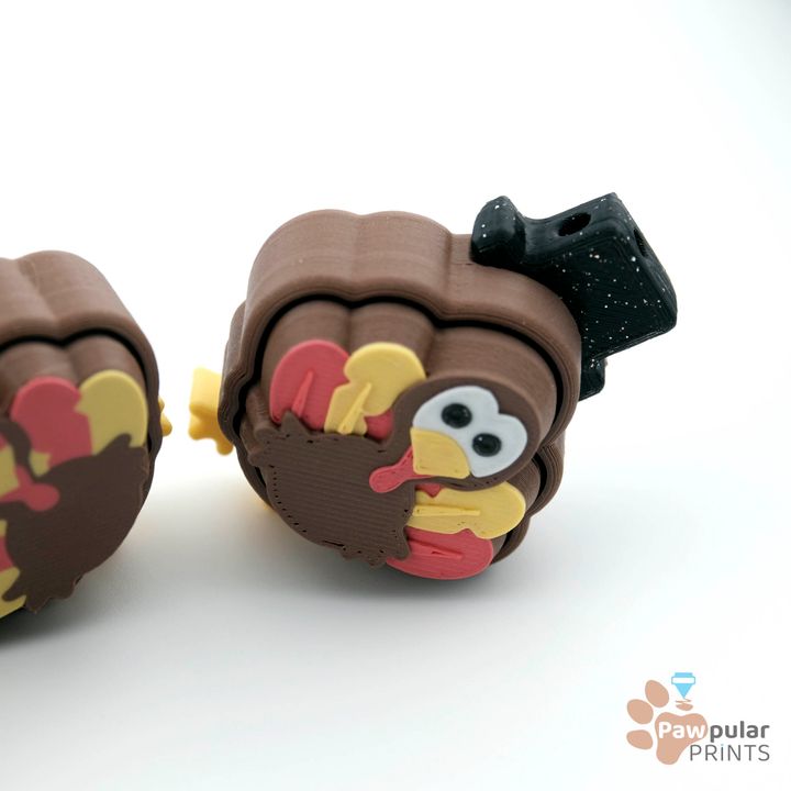 3D Printable Turkey Tappers Bonus-Pack - Fidget Keychain [Private Use ...