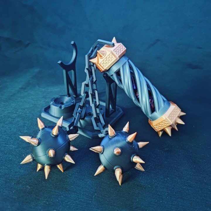 3D Printable Medieval Dice Storage Set by 3DTechDesigns