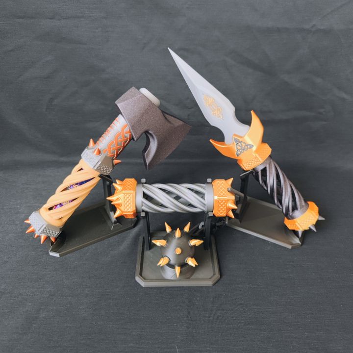 3D Printable Medieval Dice Storage Set by 3DTechDesigns