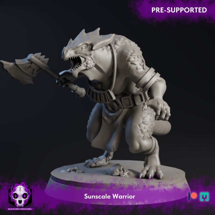 3D Printable The Radiant Scale | Sunscale Warrior A by Blackcrest ...