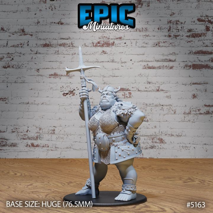 3D Printable Hill Giantess / Bulky Female Warrior / Mountain Guard ...