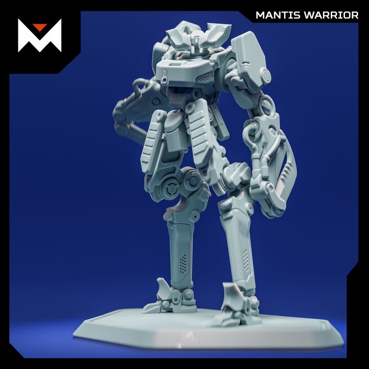 3D Printable Mantis Warrior by Mohammad hossein attaran