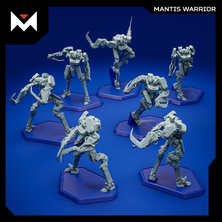 3D Printable Mantis Warrior by Mohammad hossein attaran