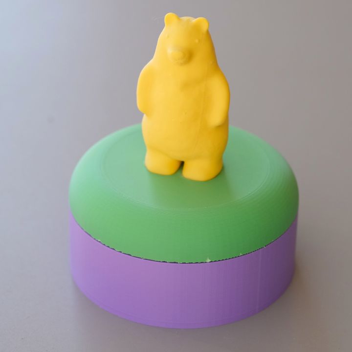 3D Printable Bear jewelry box by Philippe Barreaud