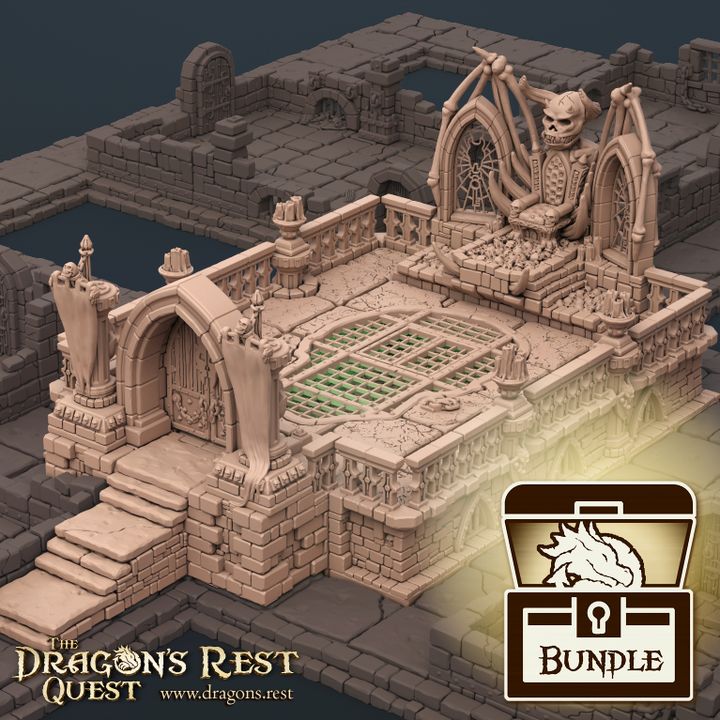 3D Printable HQ03 Wrath of the Shadowmage Bundle by The Dragon's Rest