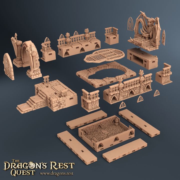 3D Printable HQ03 Wrath of the Shadowmage Bundle by The Dragon's Rest