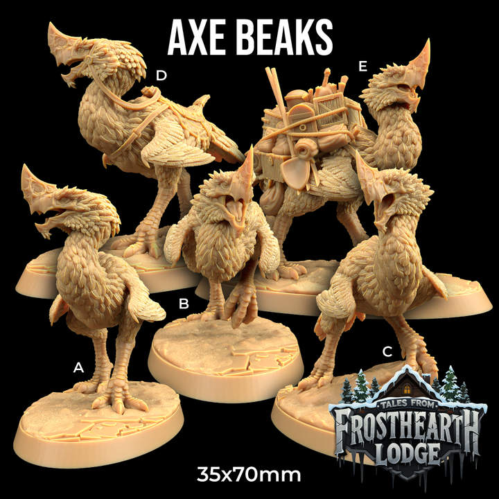 3D Printable Axe Beaks | PRESUPPORTED | Tales From Frosthearth Lodge by ...