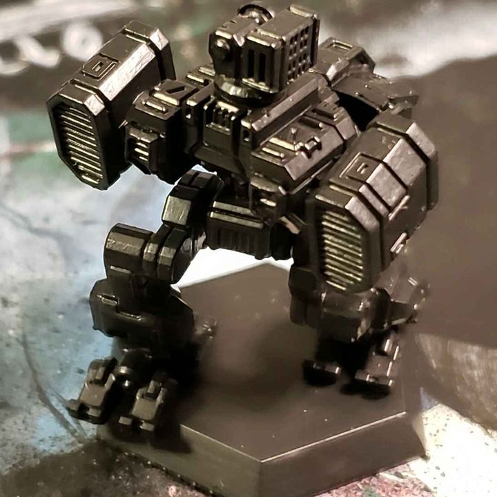 3D Printable 6mm Mech: Fixed Pose Lancer by Mako Prints