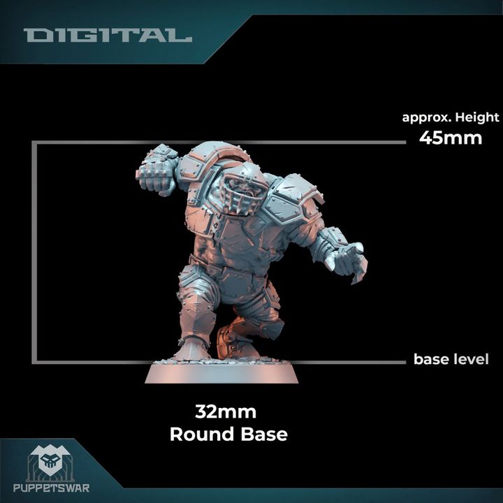 3D Printable 4 in 1 Fantasy Monster Player by Puppetswar Miniatures