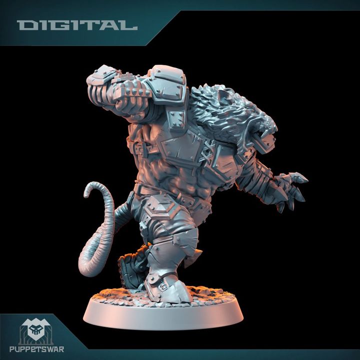 3D Printable 4 in 1 Fantasy Monster Player by Puppetswar Miniatures