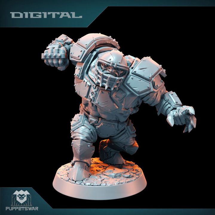 3D Printable 4 in 1 Fantasy Monster Player by Puppetswar Miniatures